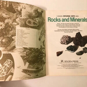 Other | Vintage 1974 Rocks And Minerals A Golden Exploring Earth Book ...